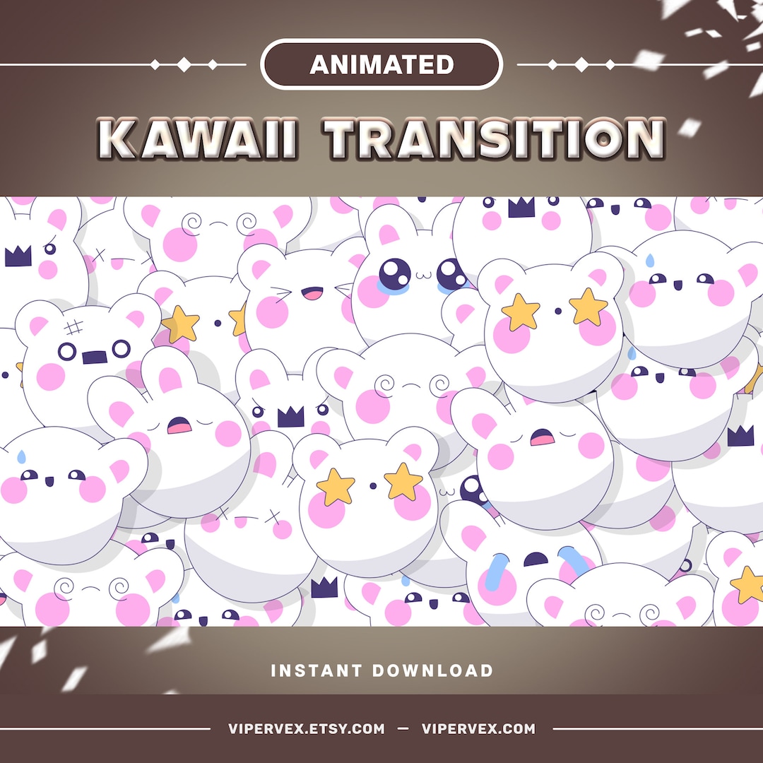 Cute Kawaii Twitch Transition, OBS Stinger, Scene Transition ...