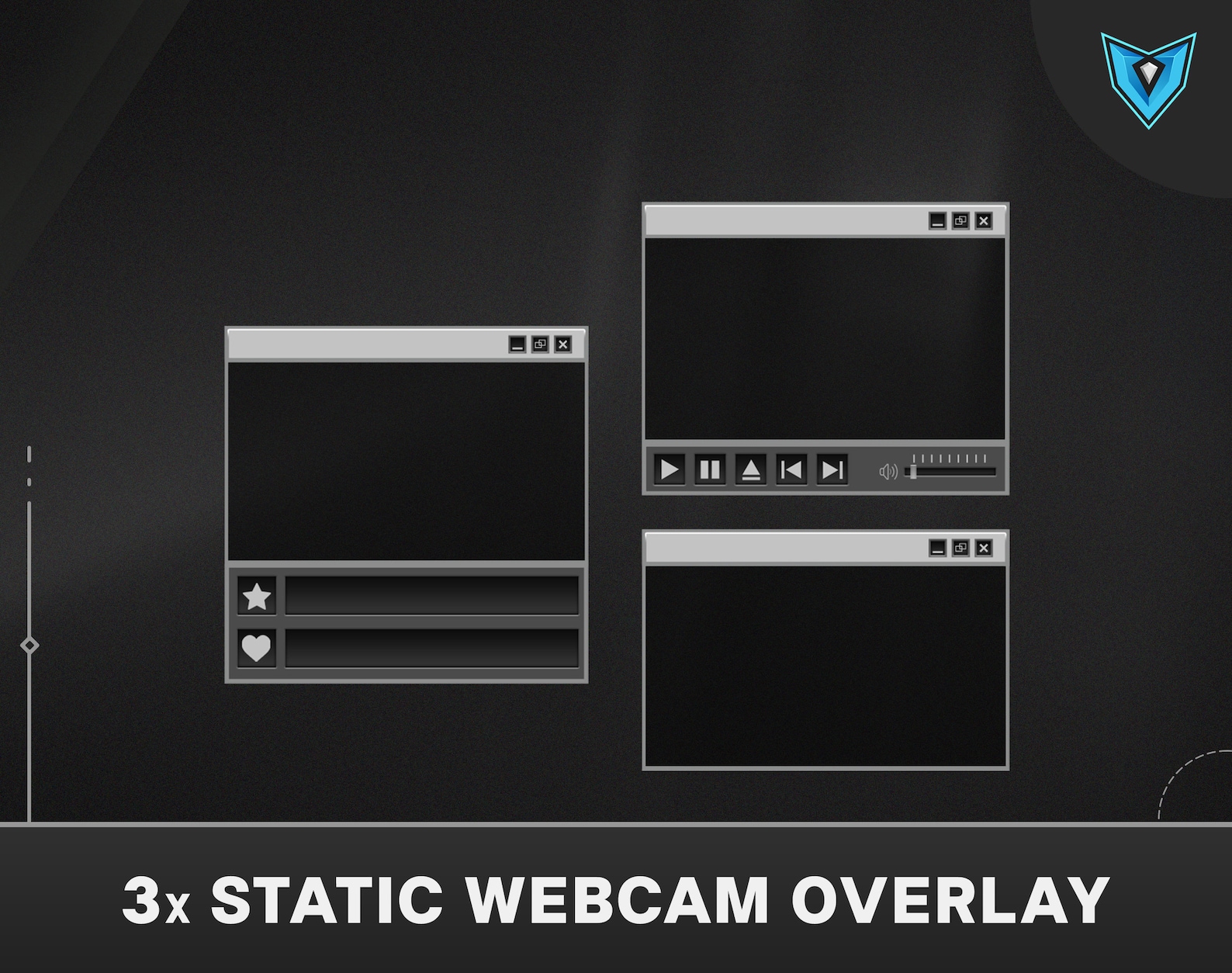 Animated Stream Overlay Package Blue, Twitch Loading Screen, Twitch ...