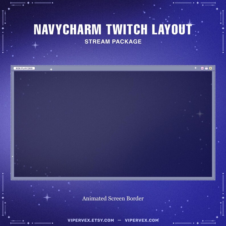 Animated Stream Overlay Package Cozy Vtuber, Overlays, Alerts, Screens ...