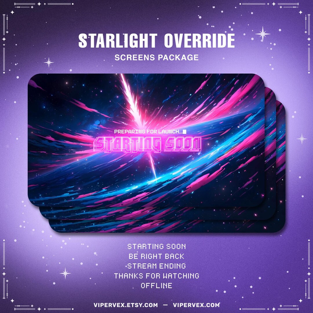 Galaxy Stream Overlay for Twitch – Animated Space Scenes for Vtubers ...