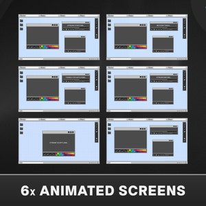 Animated Stream Overlay Package Blue, Twitch Loading Screen, Twitch ...