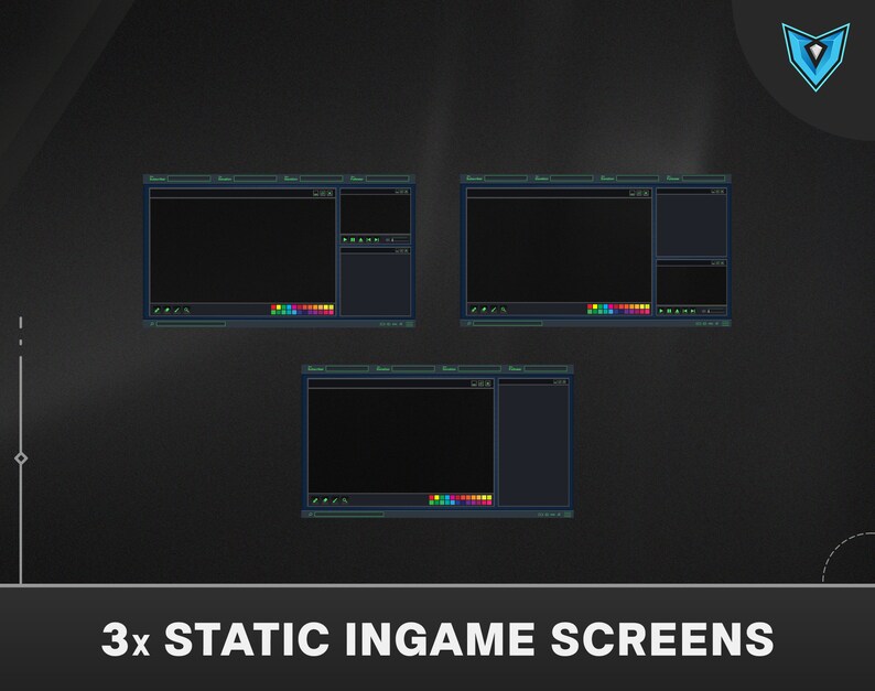 Dark Green Animated Twitch Overlay Pack, Cozy Twitch Overlay, Lofi ...