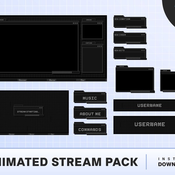 Pixel Art Twitch Overlay - Etsy