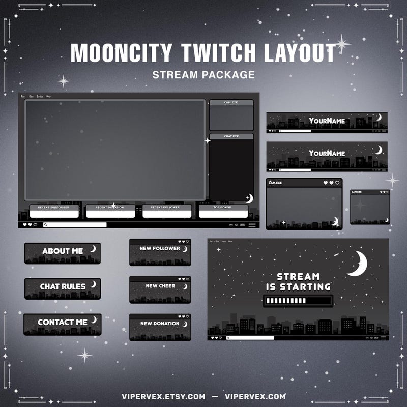 Twitch Moon Chat Widget - Etsy