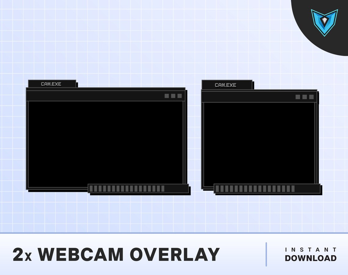 Animated Twitch Overlay Black Pixels Twitch Overlay Cozy - Etsy