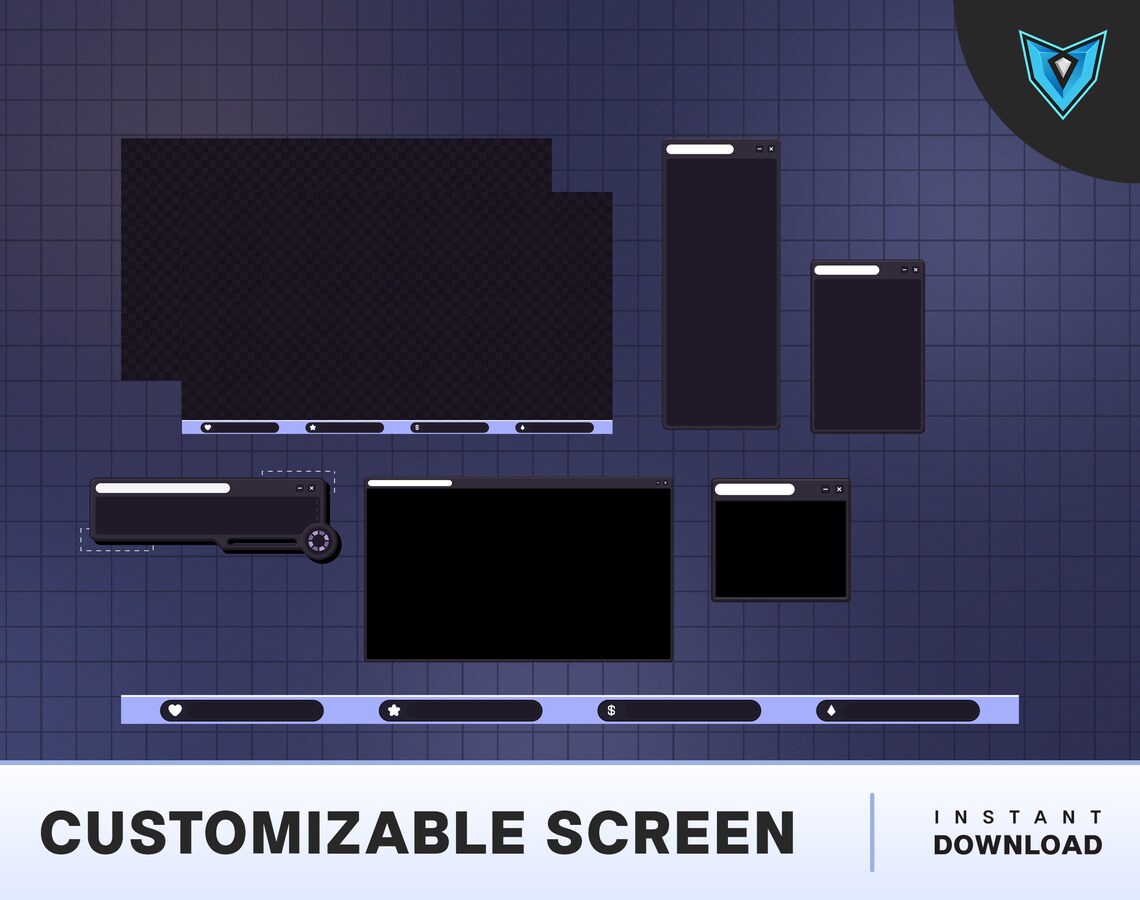 Animated Stream Package Overlay Dark Cozy Pixel Stream Pack - Etsy