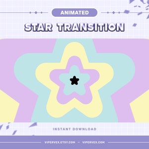 Star Twitch Stinger Transition, Stream Overlays for Obs, Overlays Para ...