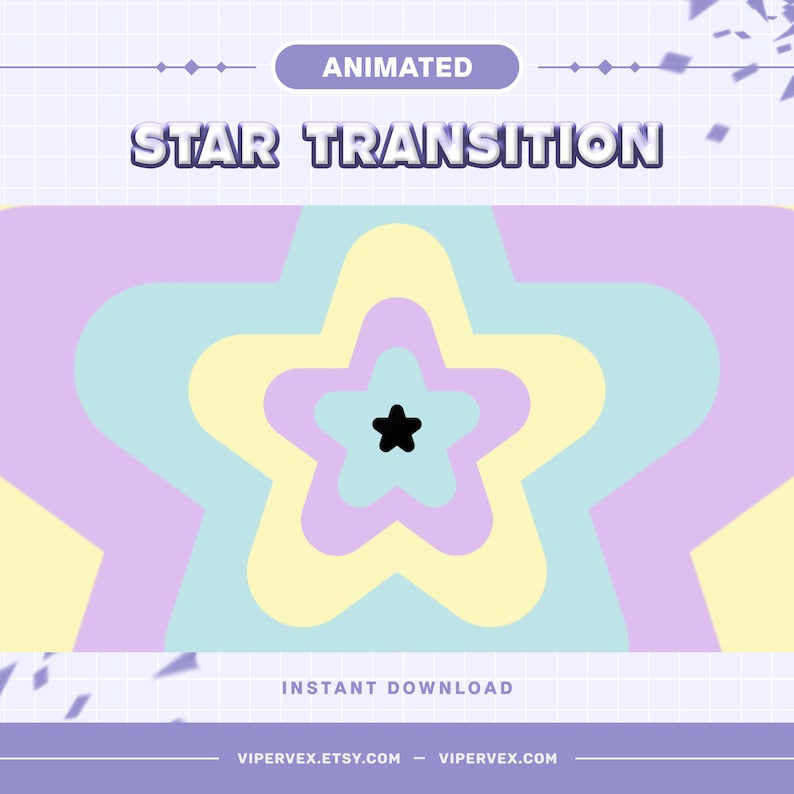 Star Twitch Stinger Transition, Stream Overlays for Obs, Overlays Para ...