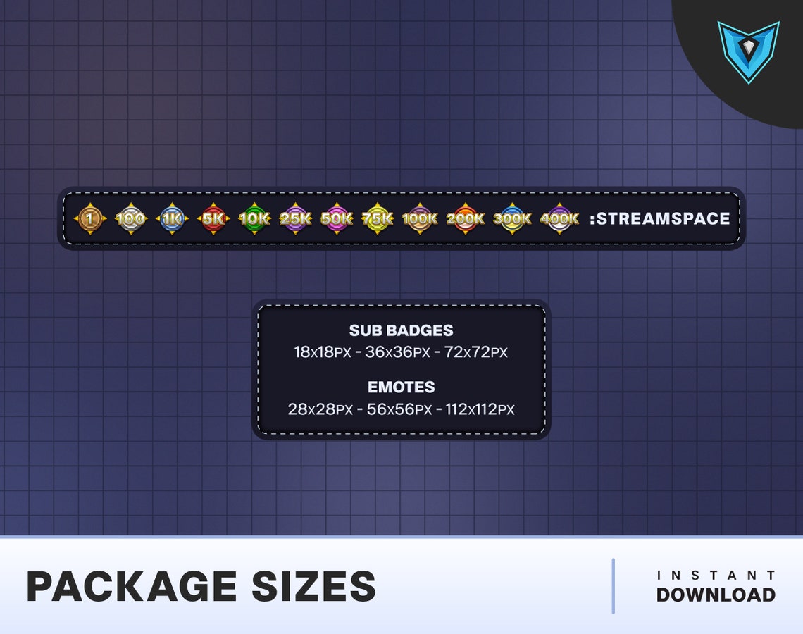 Twitch Sub Badges Bits Cheer Badges Twitch Bits Badges - Etsy