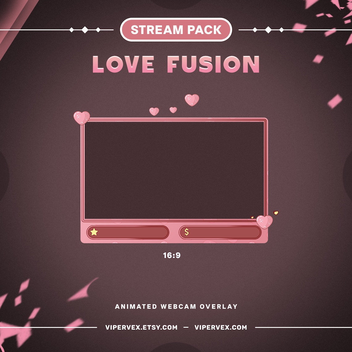 Pink Animated Stream Package, Overlays, Alerts, Screens, Panels ...