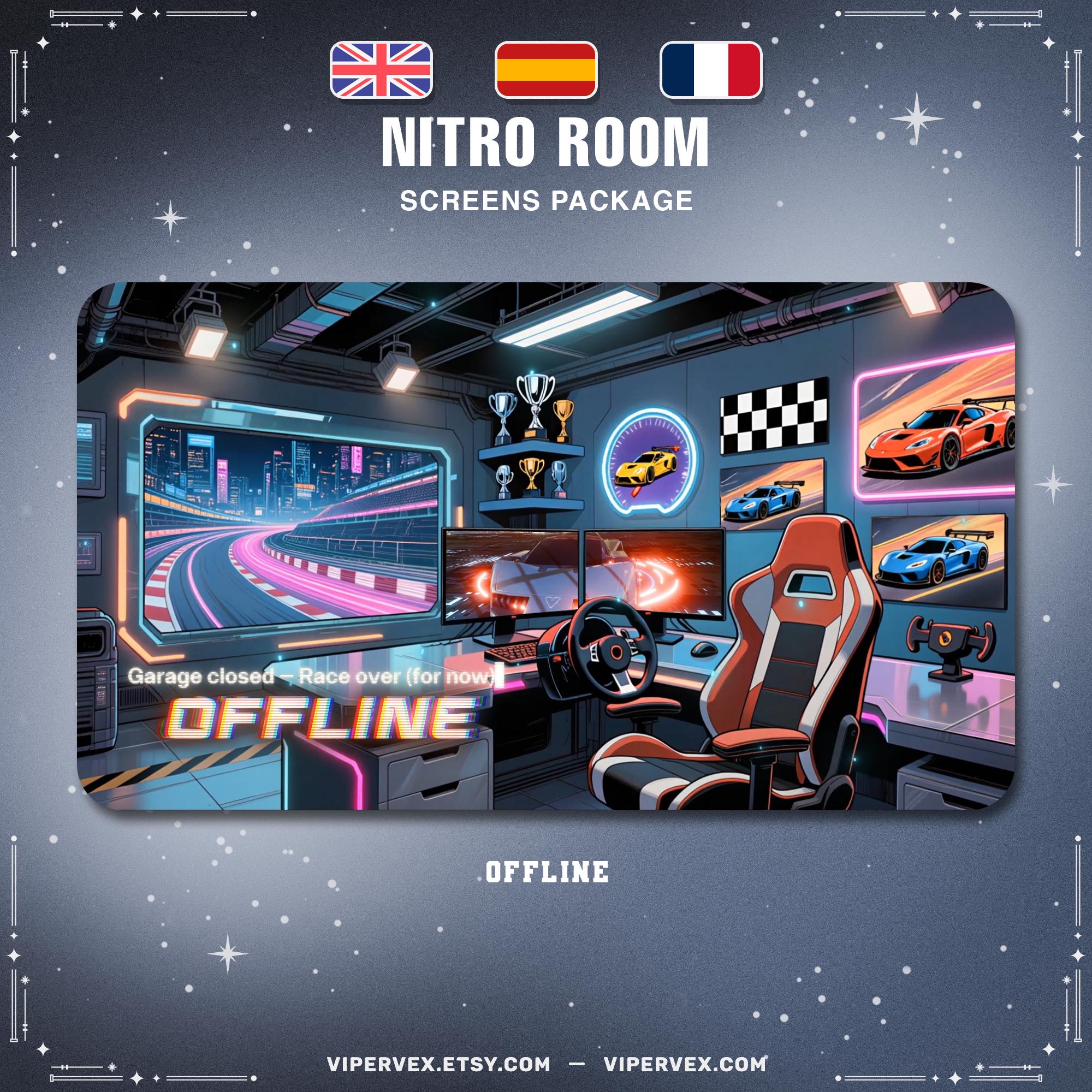 Animated Racing Stream Overlay Package: Sports Twitch/youtube (instant ...