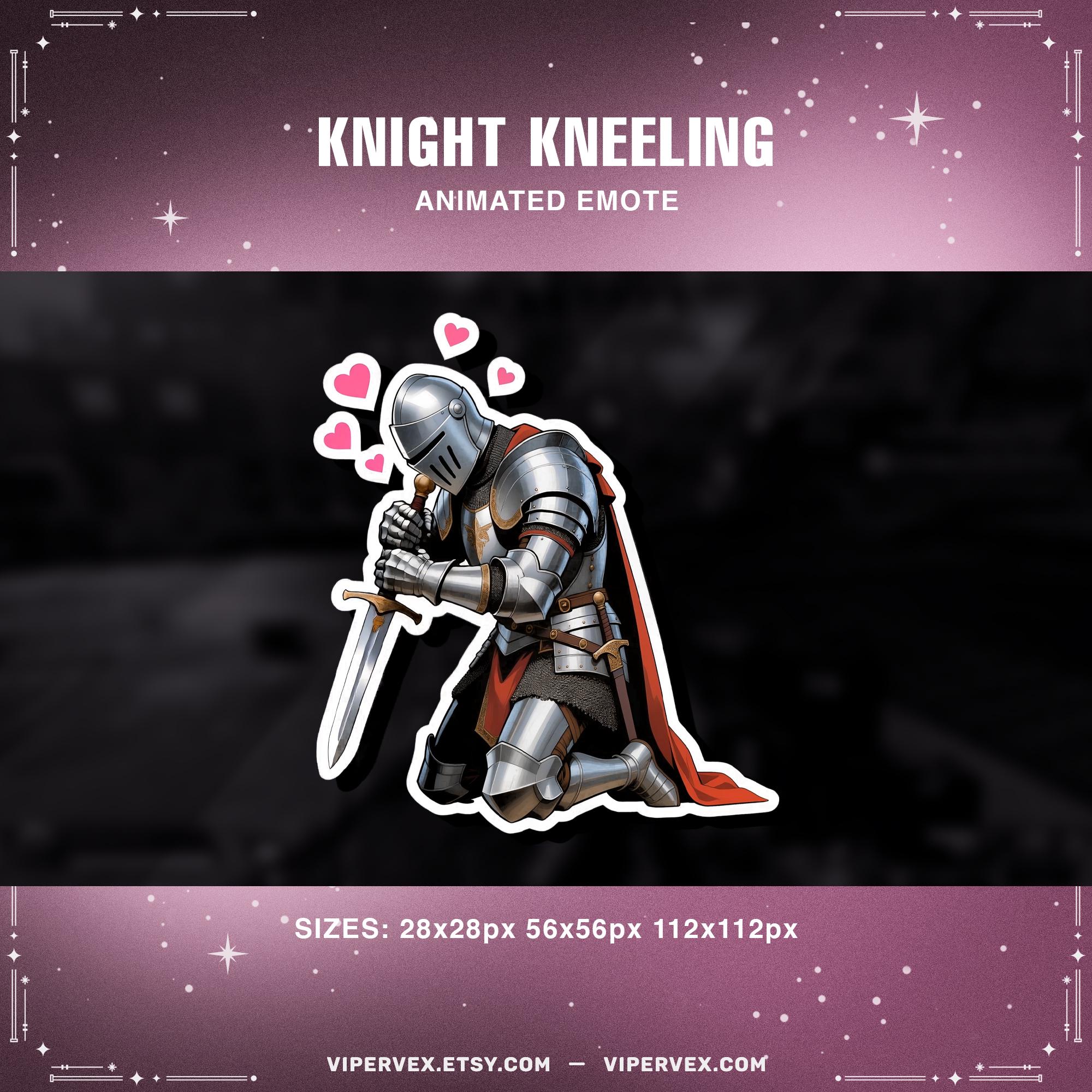 Knight Animated Emote: Brave Warrior GIF for Twitch, Discord, Youtube ...