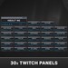 Aesthetic Gray Animated Stream Overlay Pack Twitch Overlay - Etsy