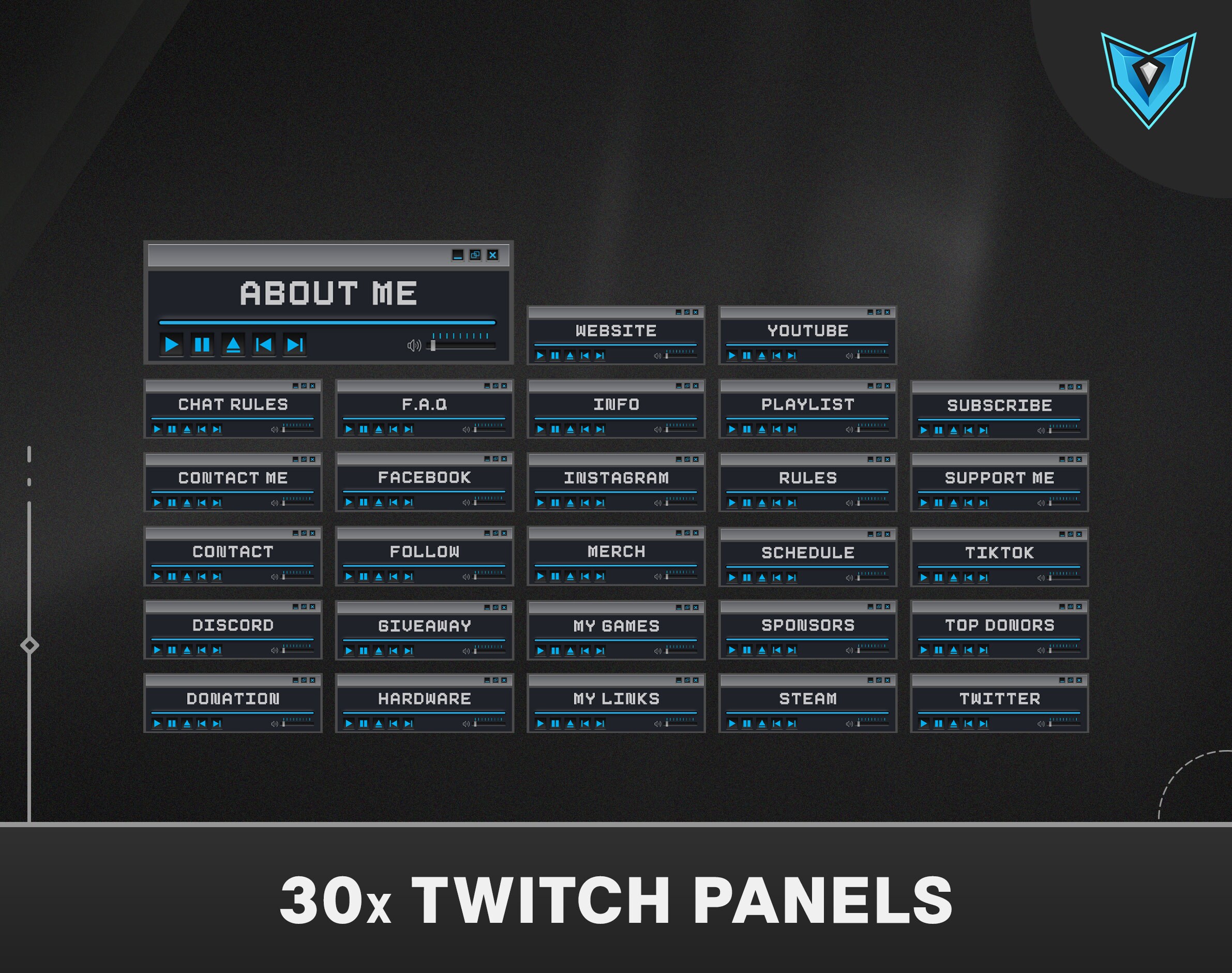Aesthetic Gray Animated Stream Overlay Pack Twitch Overlay - Etsy