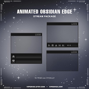 Black and White Twitch Overlay Animated, Twitch Overlay Cozy, Twitch ...