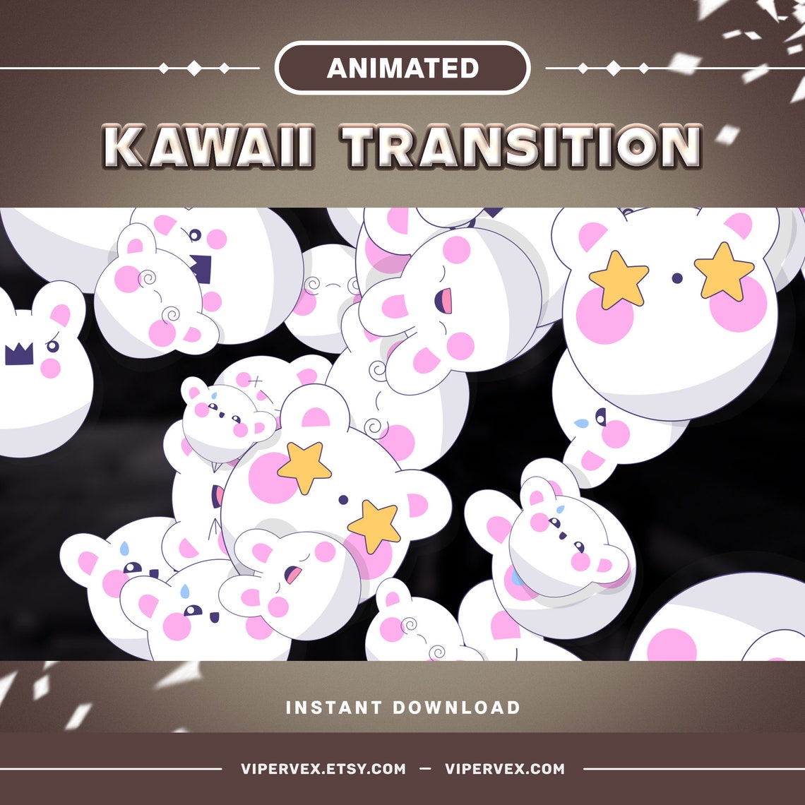 Cute Kawaii Twitch Transition, OBS Stinger, Scene Transition ...