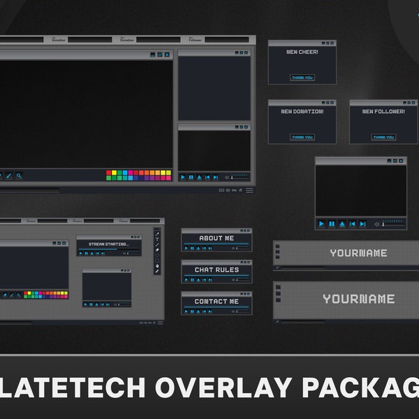 Aesthetic Gray Overlay Pack - Etsy