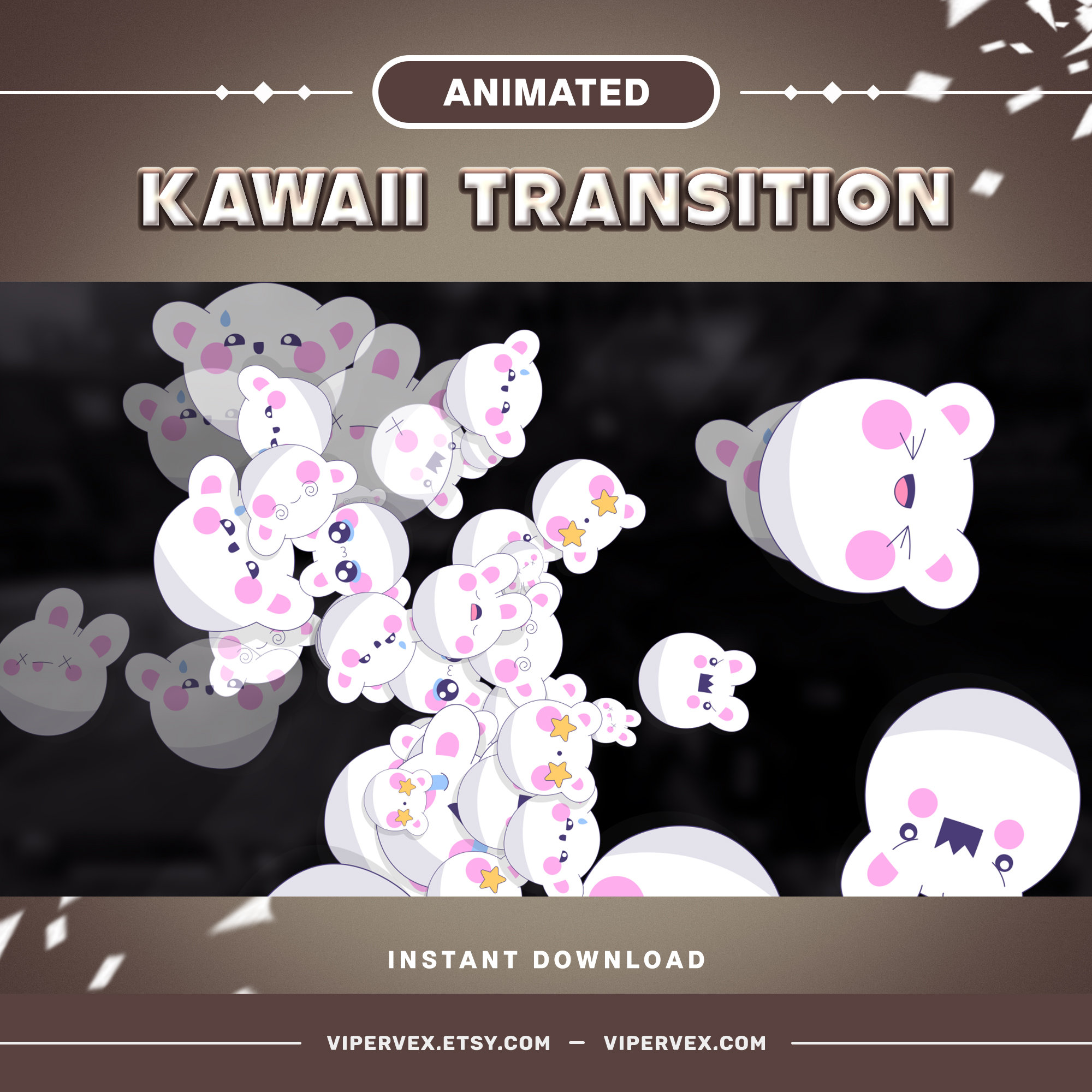 Cute Kawaii Twitch Transition, OBS Stinger, Scene Transition ...