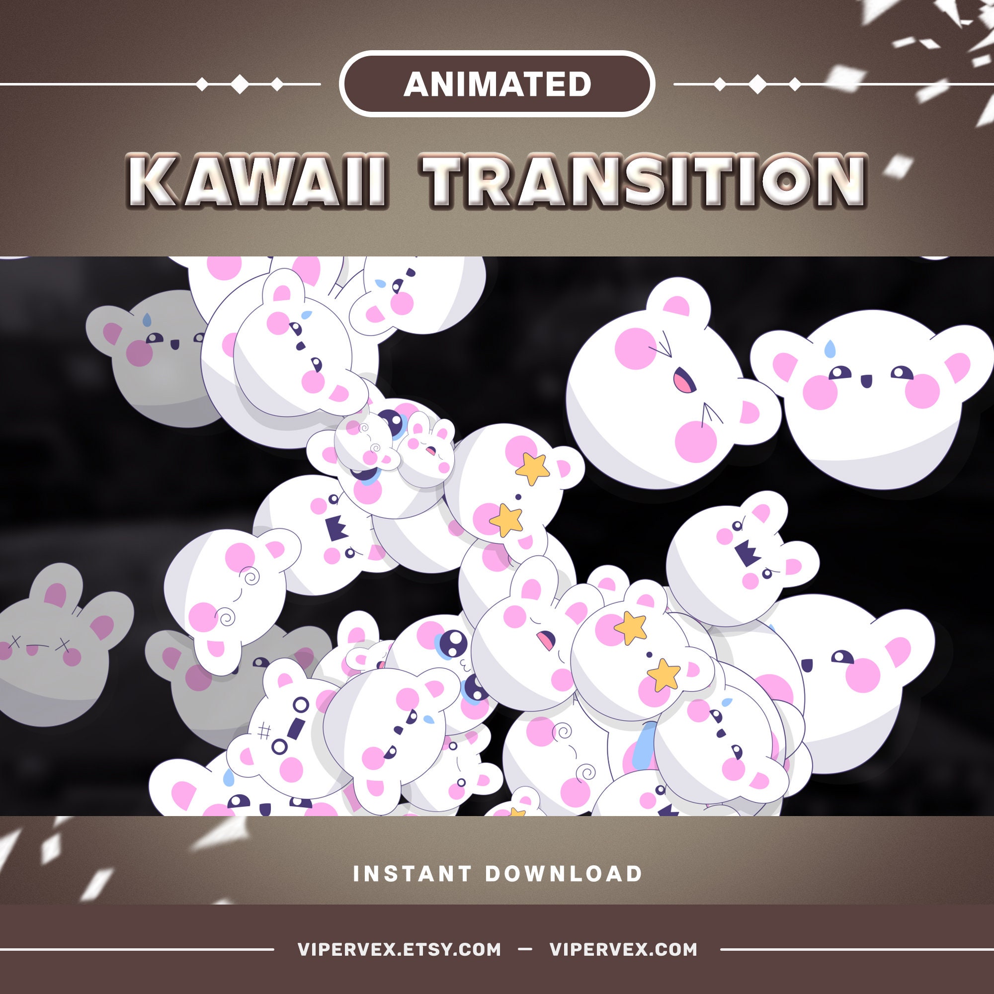 Cute Kawaii Twitch Transition, OBS Stinger, Scene Transition ...