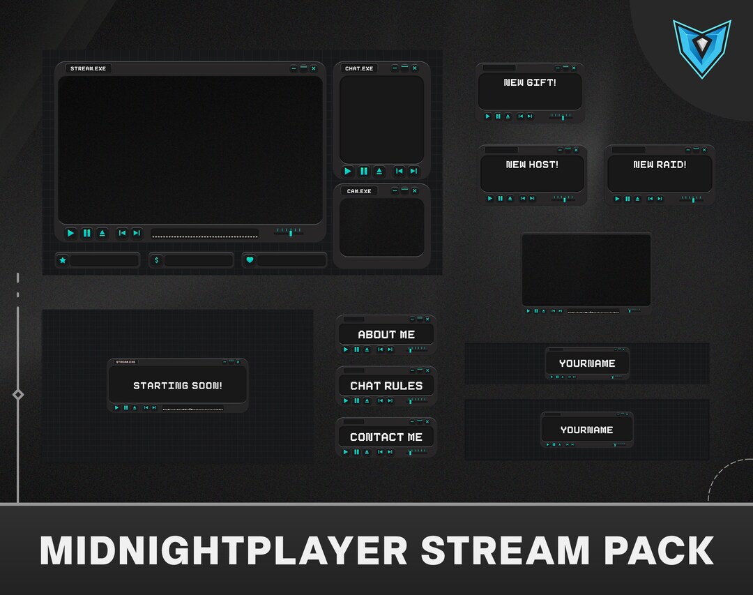 Animated Pixel Stream Overlay Package: Cozy Black Theme - Etsy