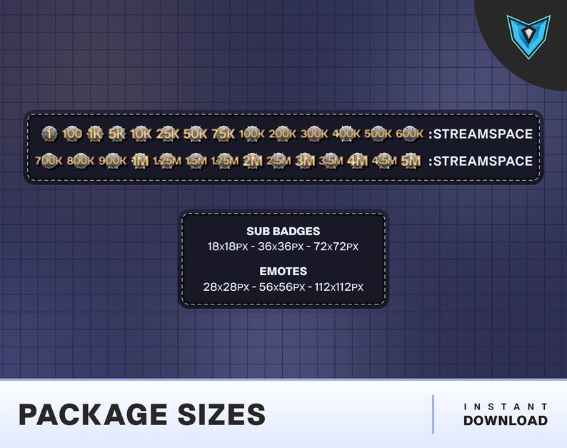 Twitch Sub Badges Bits Cheer Badges 28 Bit Badges Numbered - Etsy