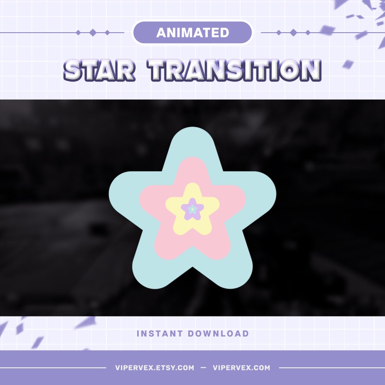 Star Twitch Stinger Transition, Stream Overlays for Obs, Overlays Para ...