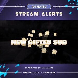 Animated Text Twitch Alerts: Stream Overlay (webm) - Etsy