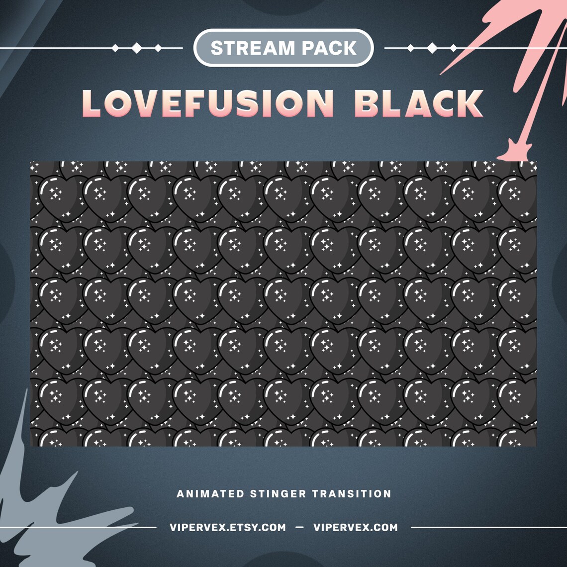 Animated Cozy Twitch Overlay, Dark Overlay Stream Package, Lofi Twitch ...