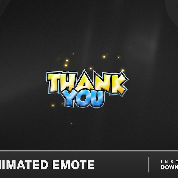 Twitch Thank You Emote - Etsy