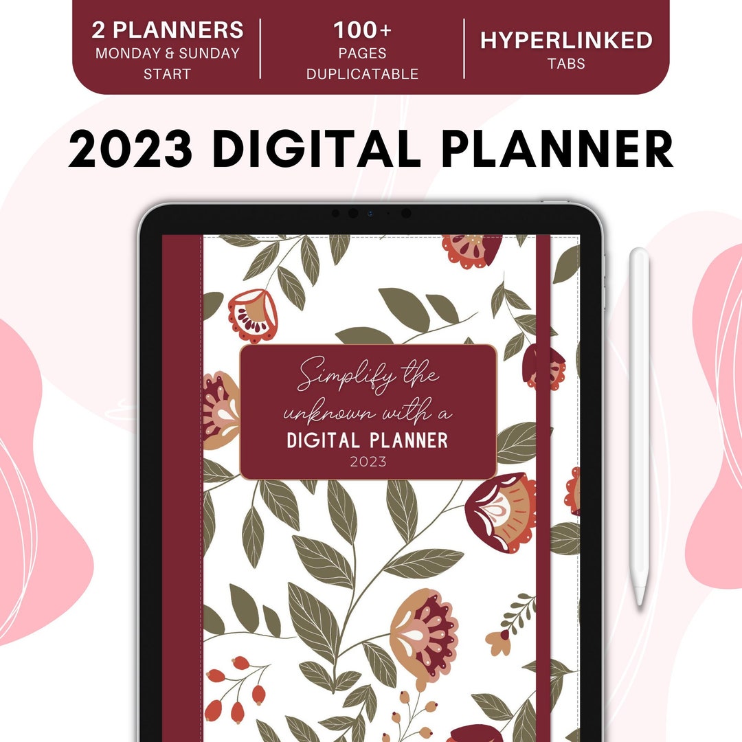 Notes Digital Planner Dated Digital Planner Tablet Planner - Etsy
