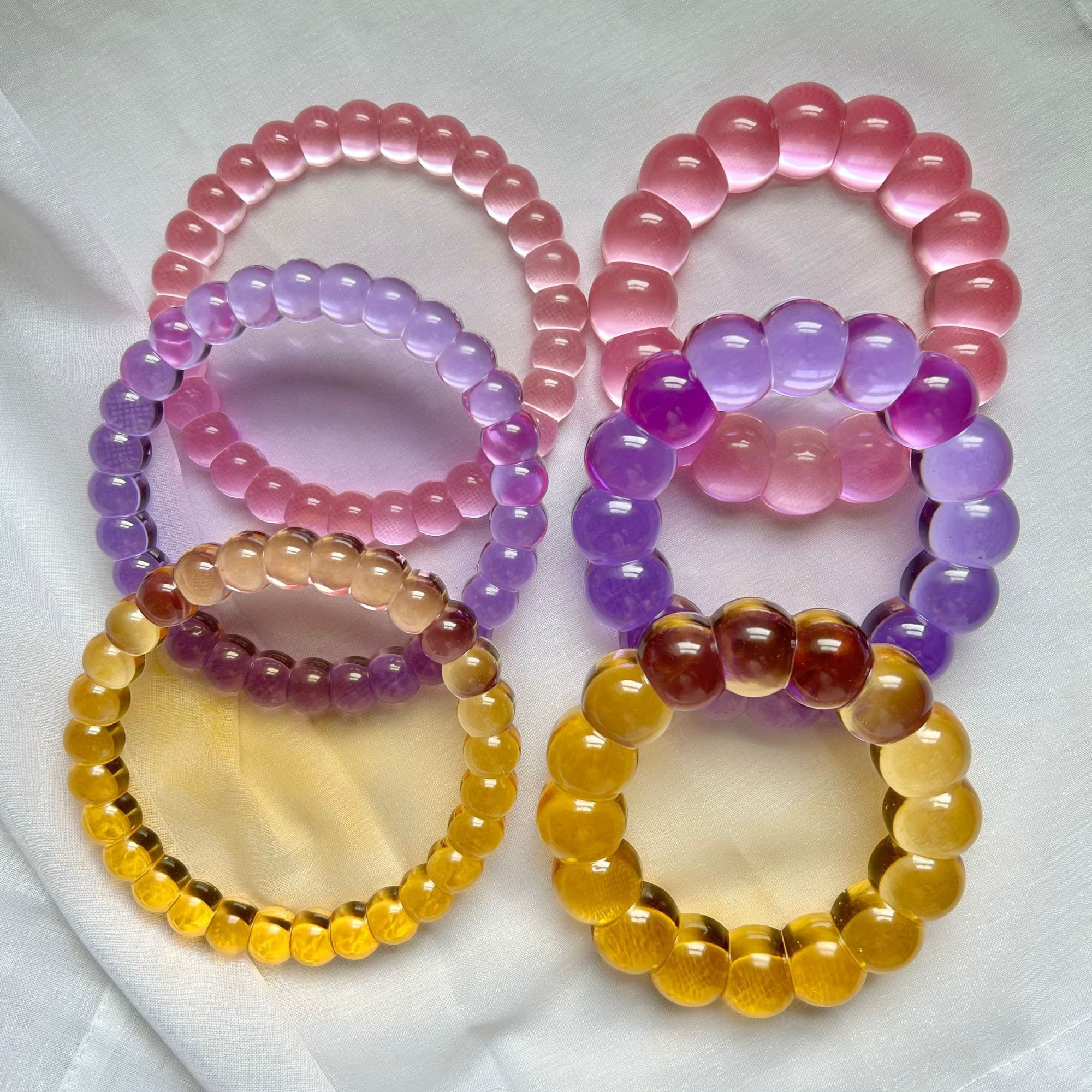 Vintage 70s Style Bubble Coasters Trendy Colorful Resin Coasters - Etsy