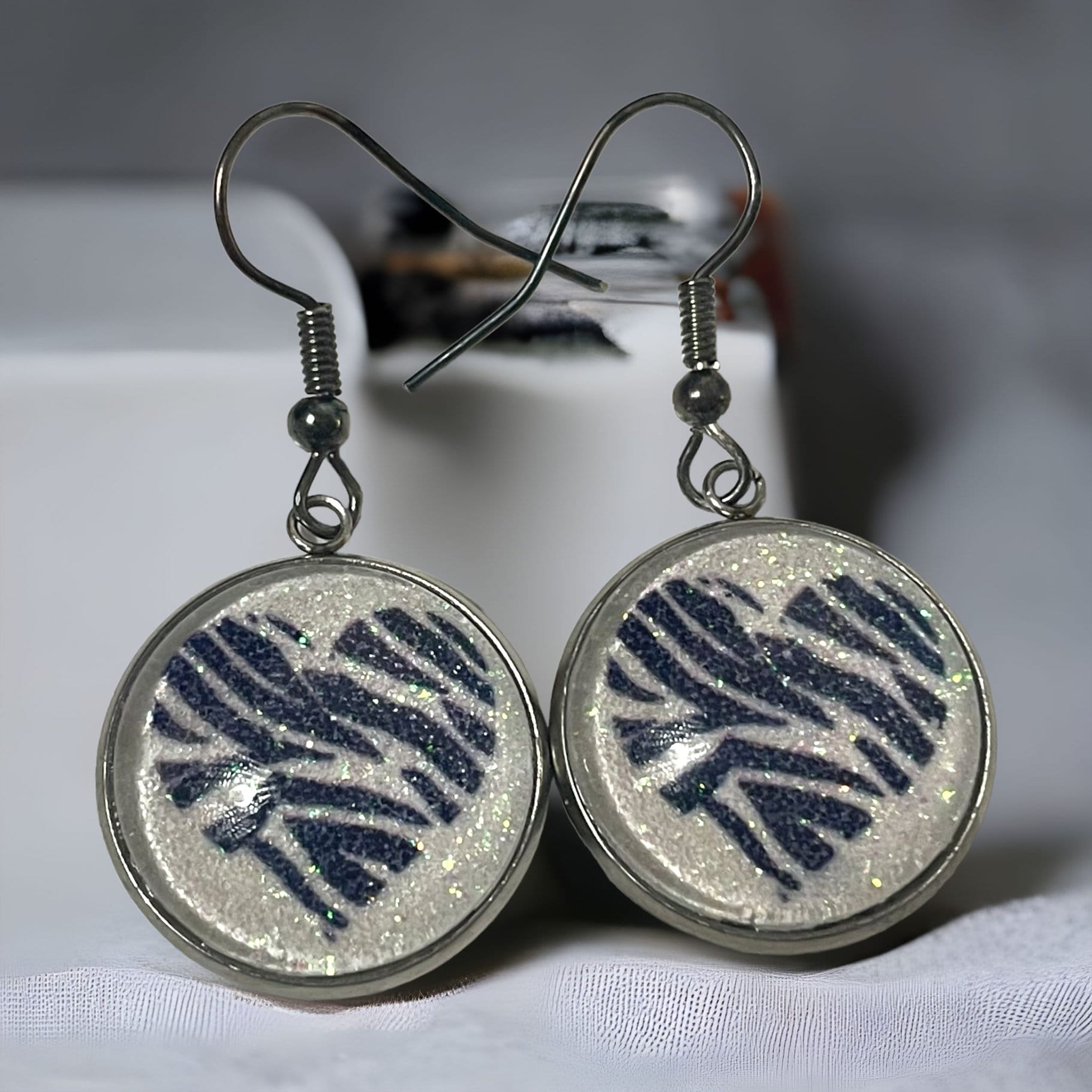 Personalized Earrings, Sport Earrings, School Earrings, Glitter ...