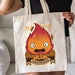 Howl's Moving Castle Calcifer Inspired Tote Bag - Etsy