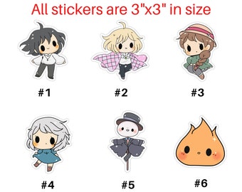 Studio Ghibli Chibi Stickers - Etsy