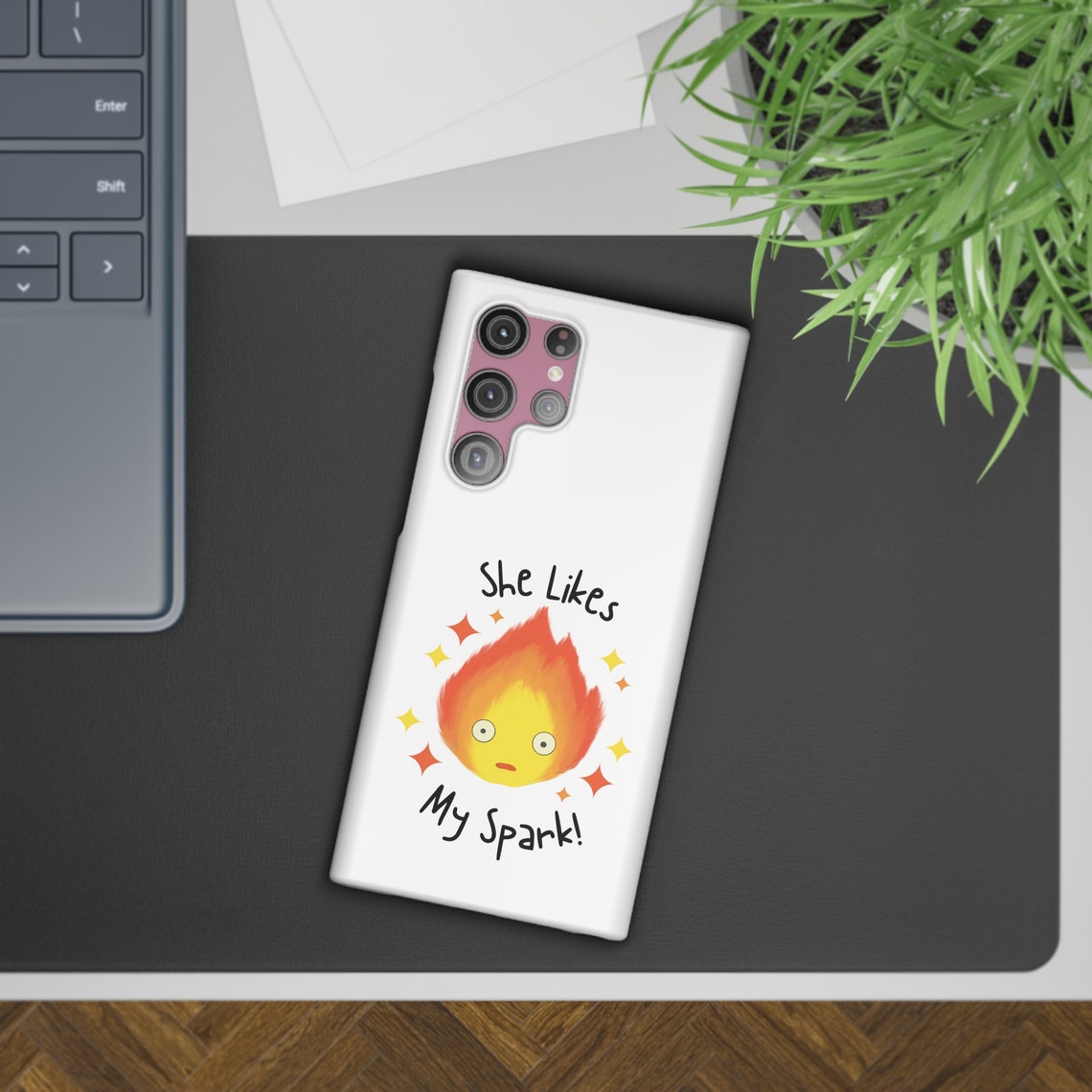 Calcifer Fire Demon she Likes My Spark Howl's - Etsy