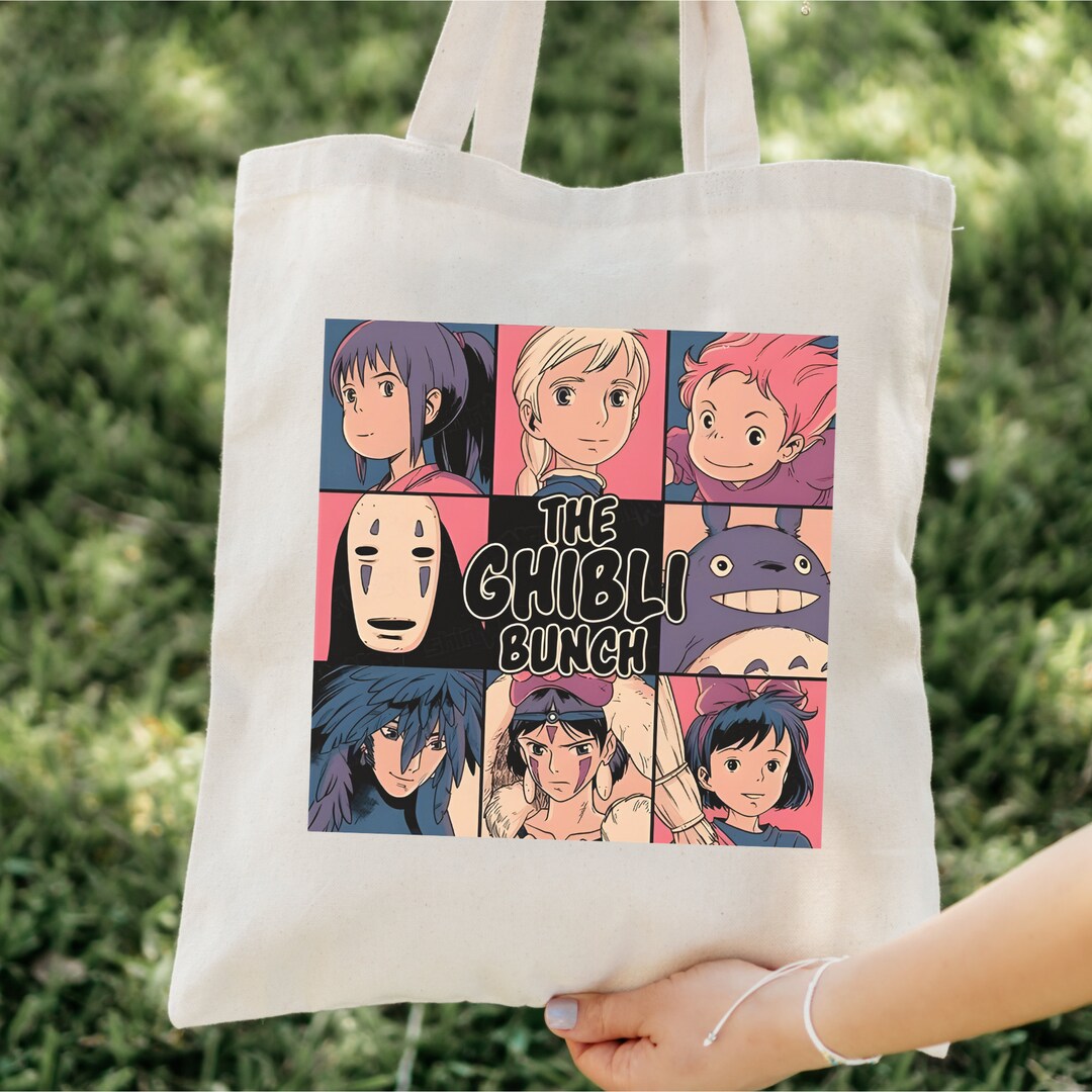 The Ghibli Bunch Cotton Canvas Tote Bag - Etsy