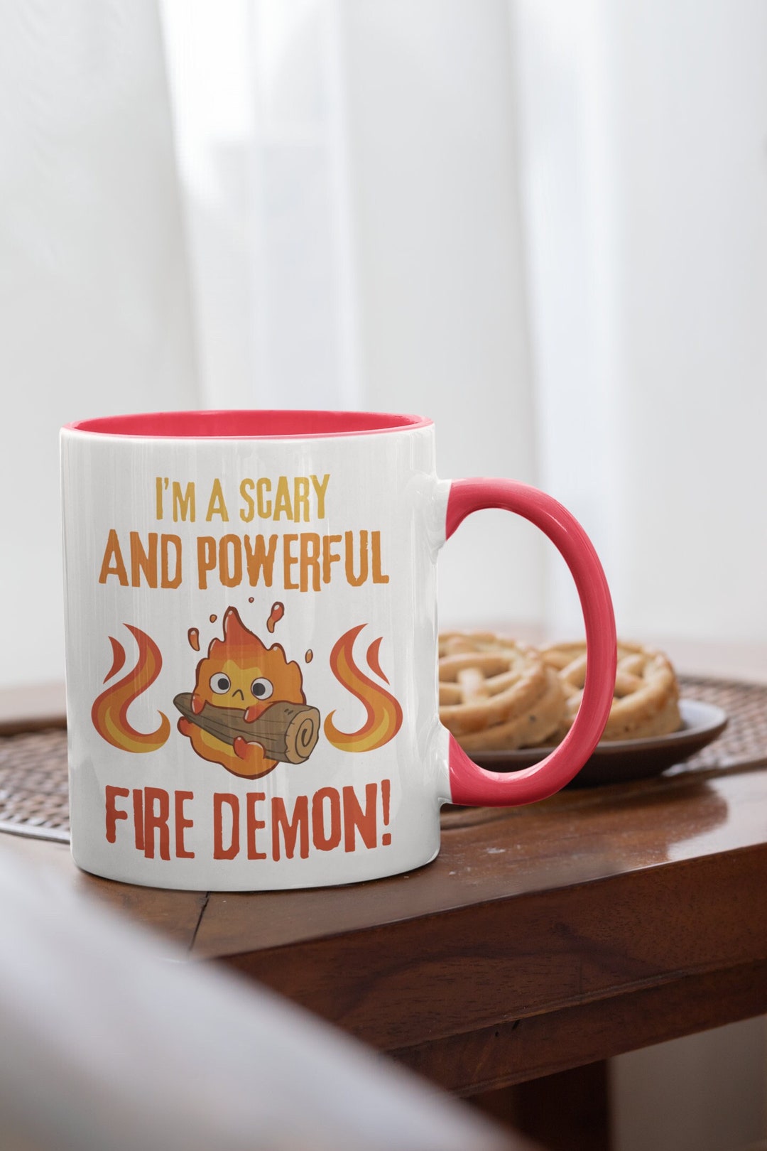 Scary and Powerful Fire Demon Coffee Mug, 11oz - Etsy