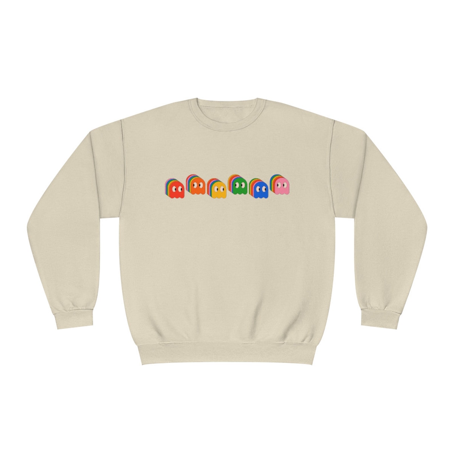 Pac Man Inspired Retro Sweater 70's Sweater Retro - Etsy