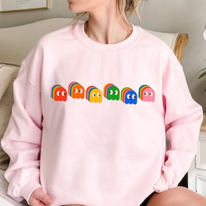 Pac Man Inspired Retro Sweater, 70's Sweater, Retro Sweater, Inspired ...