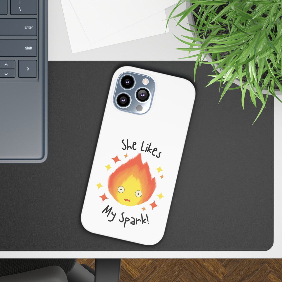 Calcifer Fire Demon "she Likes My Spark!" Howl's Moving Castle Inspired ...