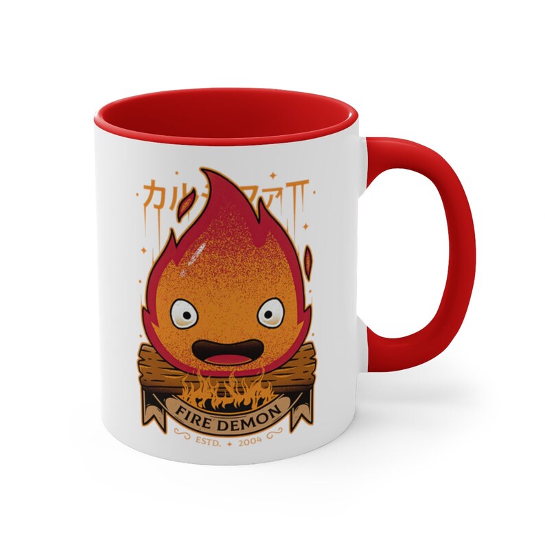 Calcifer Fire Demon Howl's Moving Castle Inspired 11 Oz. - Etsy
