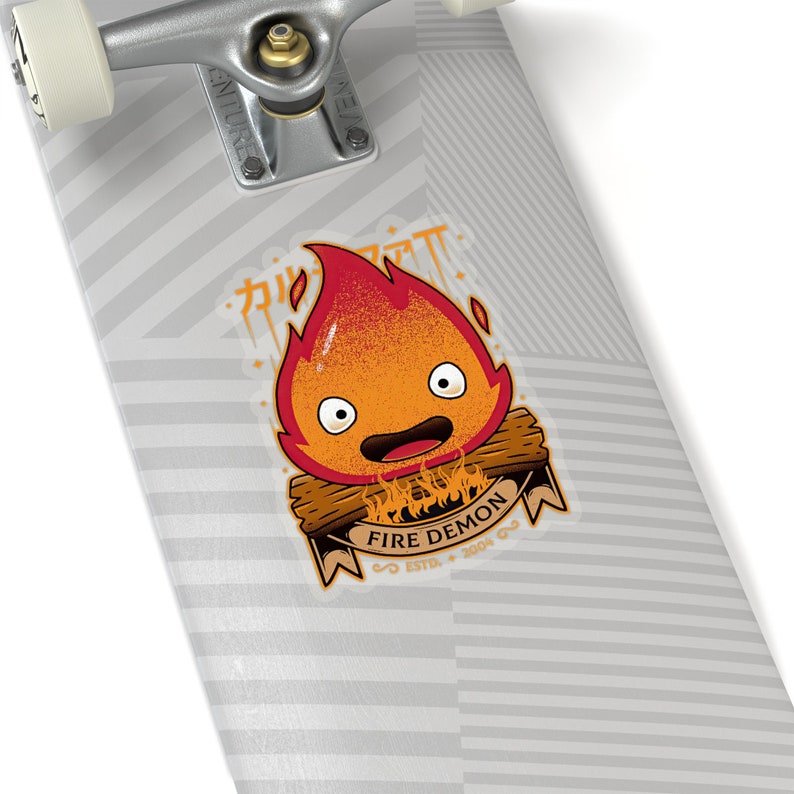 Calcifer Fire Demon Howl's Moving Castle Inspired Sticker - Etsy