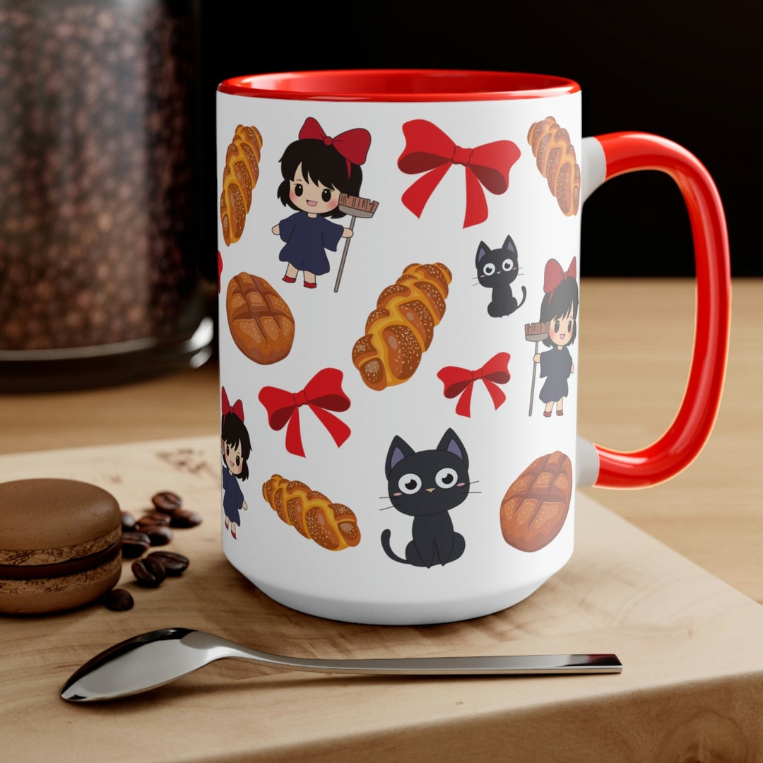 Kiki's Delivery Service Inspired Kiki & Jiji 15oz Mug - Etsy