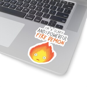 I'm A Scary and Powerful Fire Demon Howl’s Moving Castle Calcifer ...