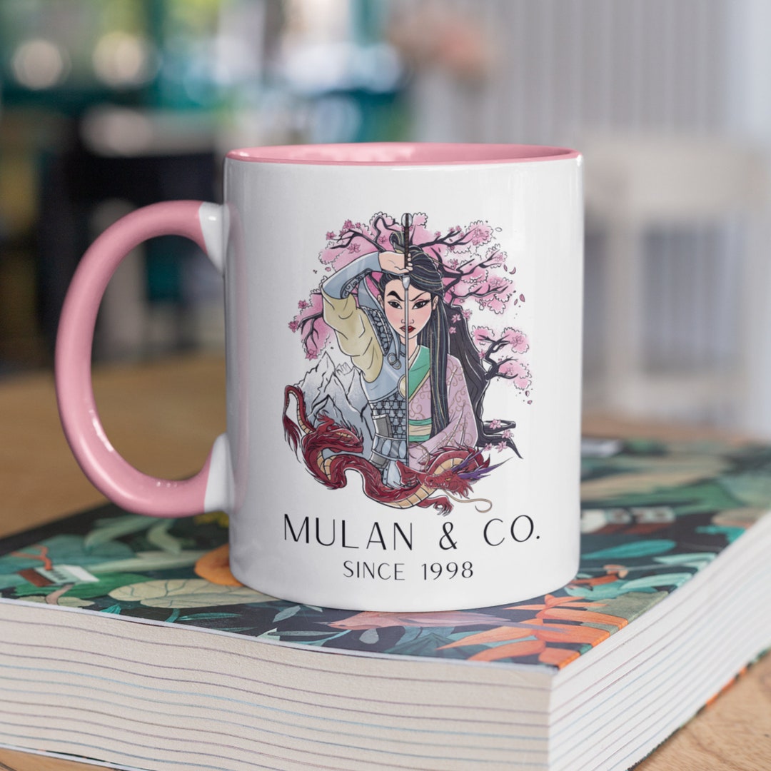 Mulan and Mushu Accent Coffee Mug, 11oz, Disneyland Mug, Disney World ...