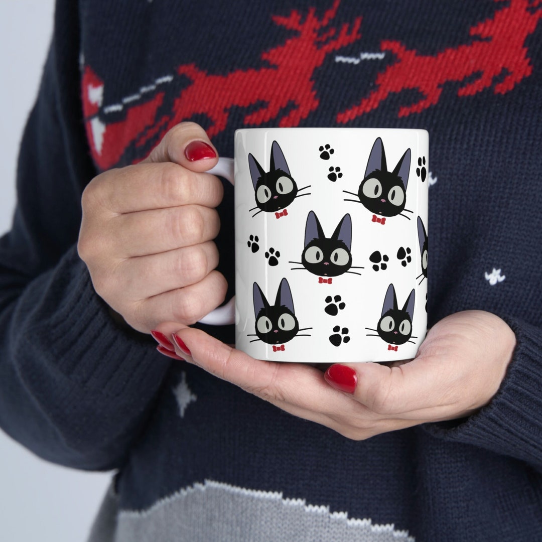 Kiki's Delivery Service Inspired Jiji Mug, 11 Oz. - Etsy