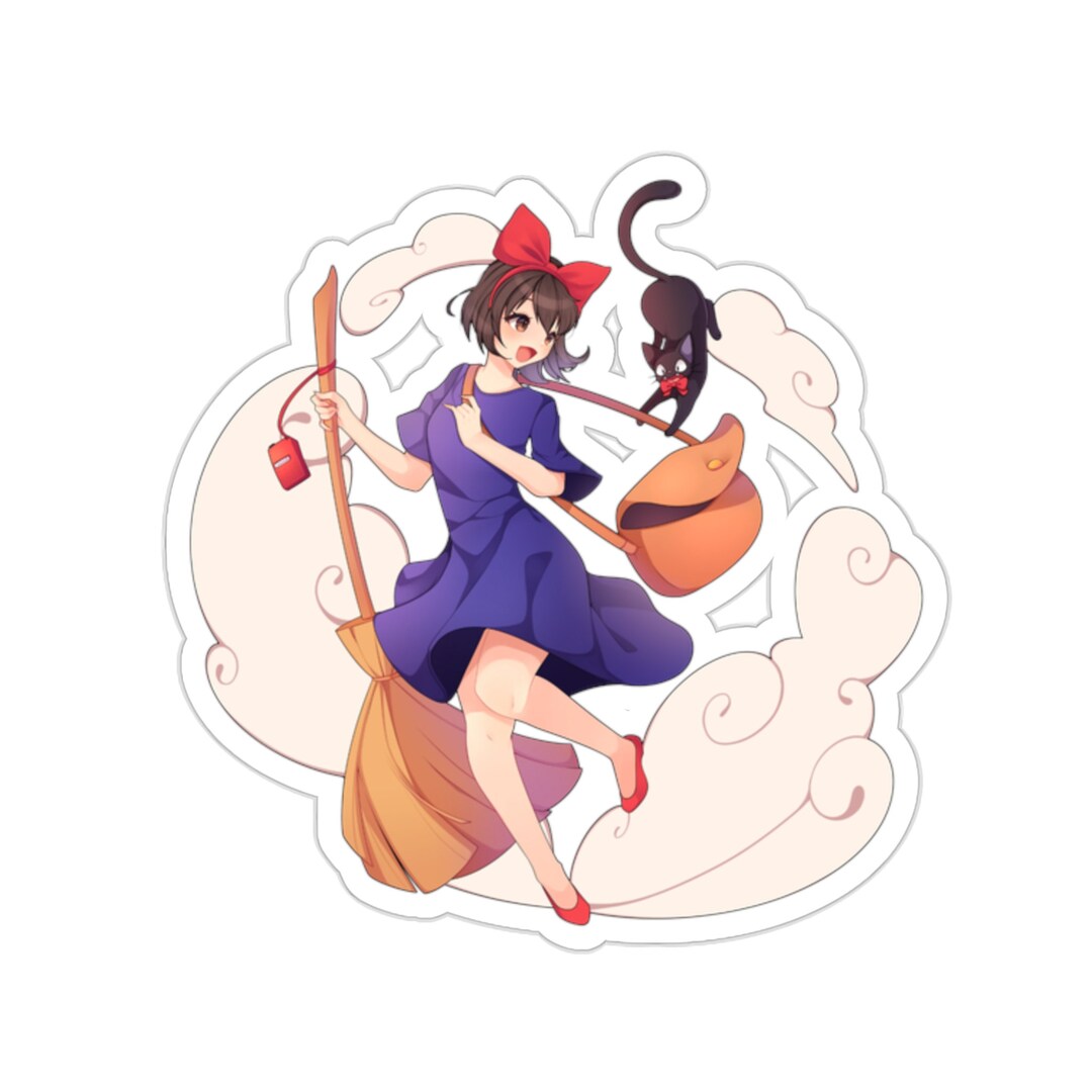Kiki's Delivery Service Inspired Kiki and Jiji Sticker - Etsy