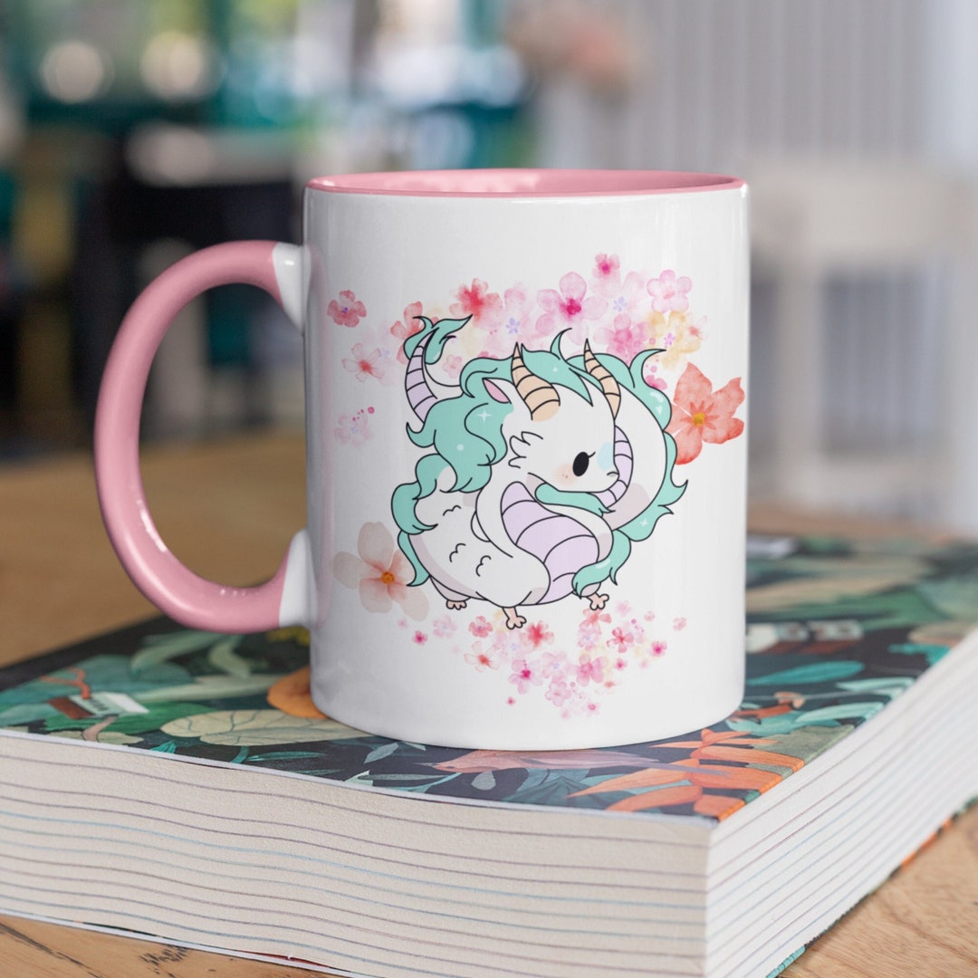 Spirited Away Inspired Haku Dragon Accent Coffee Mug, 11oz - Etsy