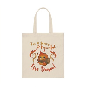 Calcifer Scary & Powerful Fire Demon Tote Bag - Etsy
