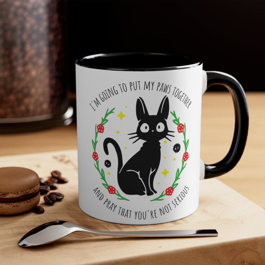 Kiki’s Delivery Service Jiji Inspired Accent Coffee Mug, 11oz - Etsy